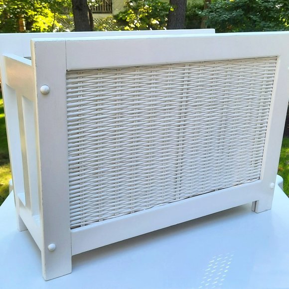 Pier 1 | Storage & Organization | Pier One Wicker Wood Magazine Holder ...
